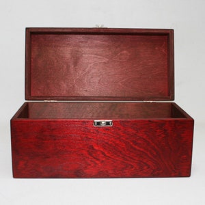 Red Wooden Box / 10x5x5 Inches / Storage Box / Red Box / Gift Box ...