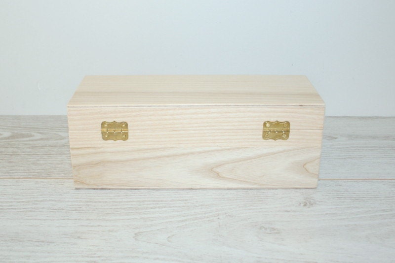 Wooden Keepsake Box / Ash Wood Gift Box 8.85 x 3.15 x 3.15 | Etsy