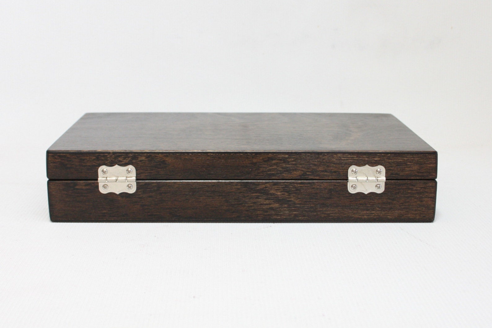 Dark Brown Wooden Box / Wooden Gift Box / Dark Brown Keepsake | Etsy