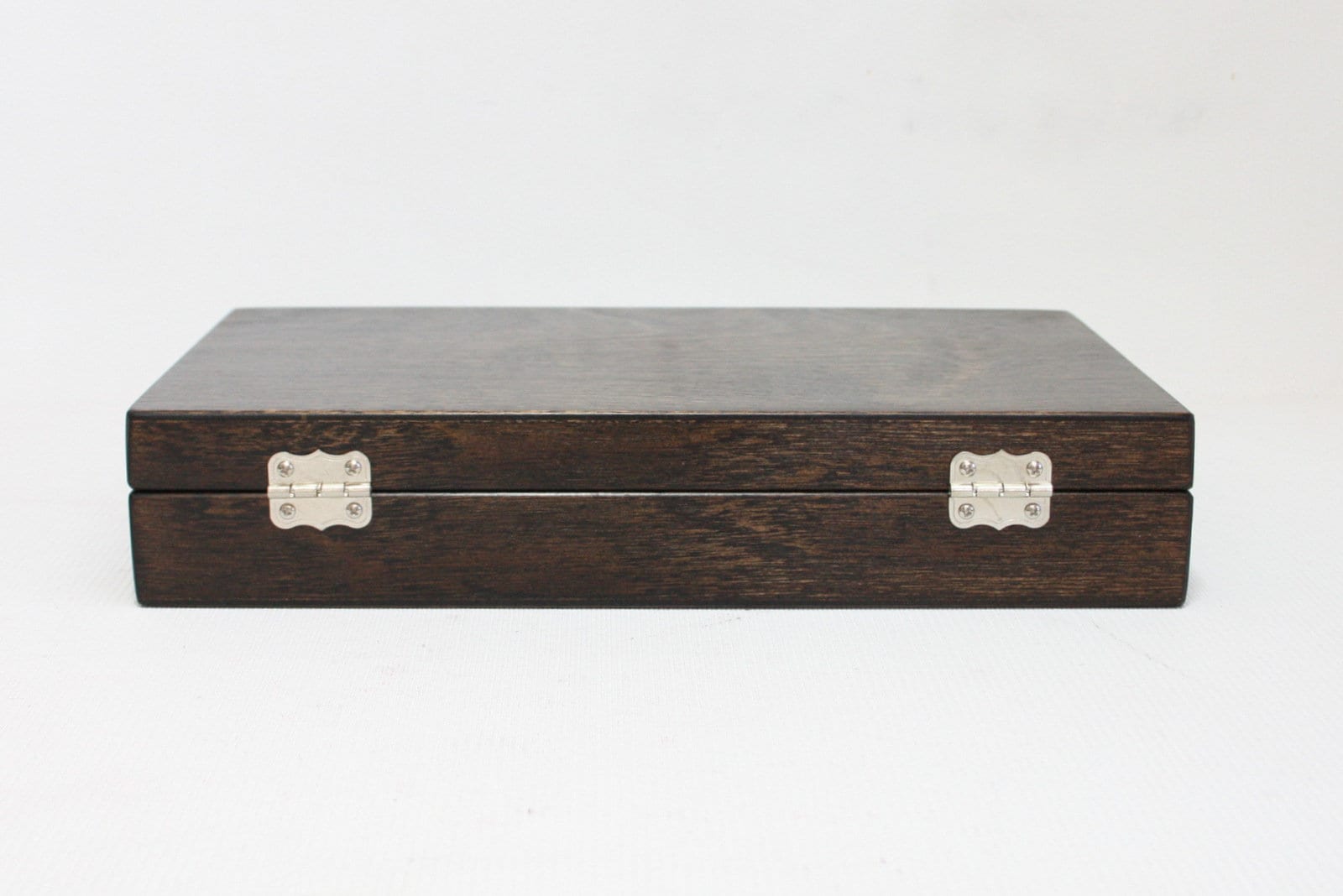 Dark Brown Wooden Box / Wooden Gift Box / Dark Brown Keepsake | Etsy