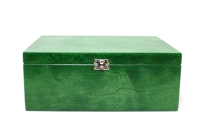 Wooden A4 Size Box / Dark Green Wooden Box / A4 Size Storage - Etsy