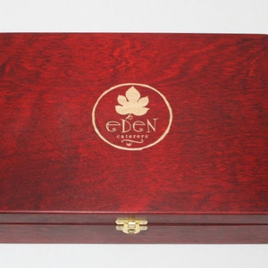 10 Compartments Wooden Storage Box / Red Collection Box / - Etsy