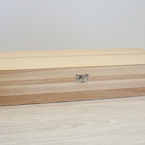 Large Collection Box / 12 Compartments Ash Wood Box / Wooden Storage ...