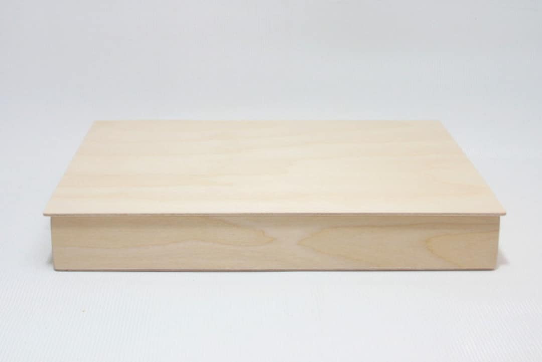 Wooden A4 Size Box for DIY Projects / Unfinished Wooden Box / Put on ...