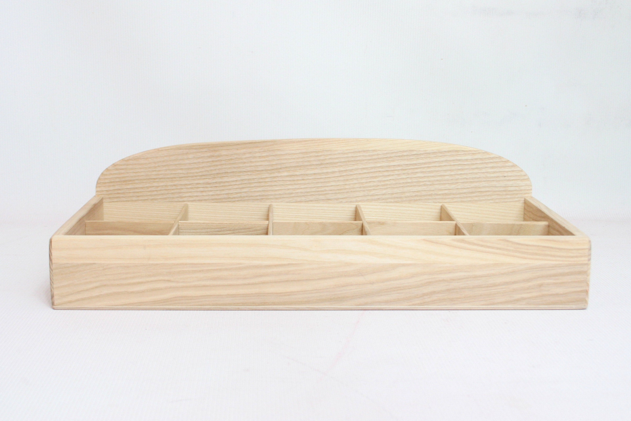 Wooden Display Box / 10 Open Compartments Box / Ash Wood Box | Etsy