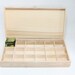 18 Compartments Ash Wood Box / Wooden Tea Box / Tea Organizer ...
