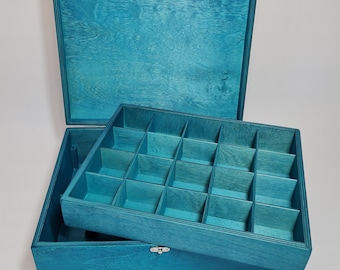 Large Wooden Storage Box / Collection Box With Removable - Etsy