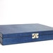 Blue Collection Box / 12 Compartments Box / Keepsake Box / - Etsy