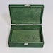 Dark Green Wooden Box / Storage Box / Keepsake Box / Gift Box / Plywood ...