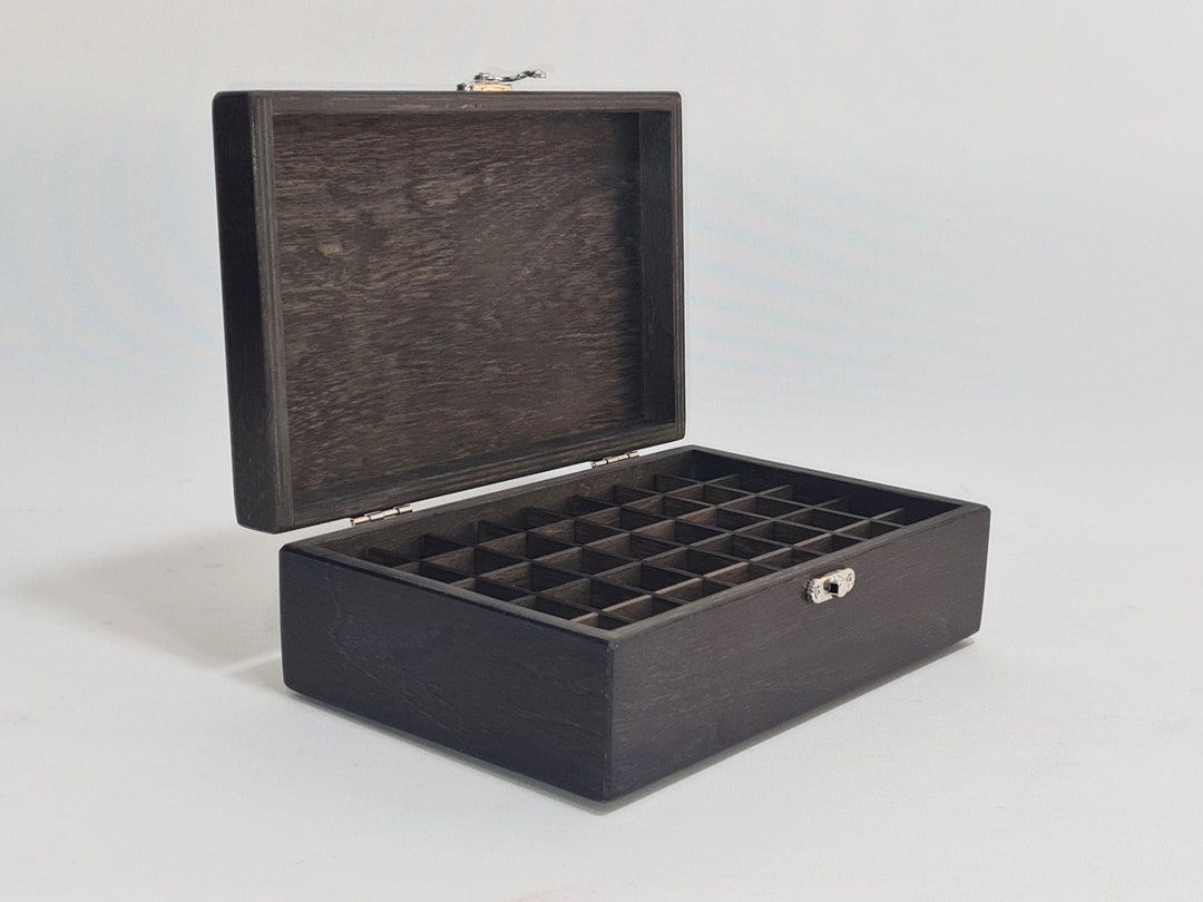 40 Compartments Box / Keepsake Box / Essential Oil Storage Box ...