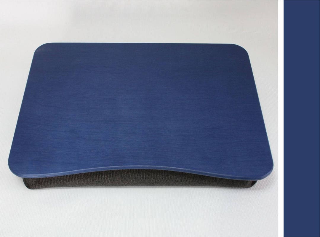 IPad Table /blue Laptop Stand / Wood Laptop Bed Tray / Breakfast ...
