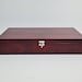 Large Dark Red Wooden Box / Gift Box / Big Storage Box / 16.92 X 9.84 X ...
