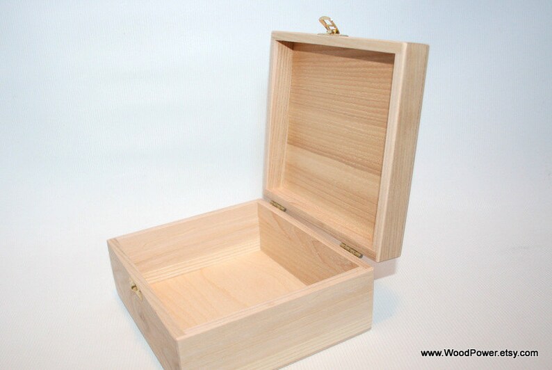 Wooden Gift Box / Keepsake Box / Ash Wood Box 6.30 X 5.70 X - Etsy