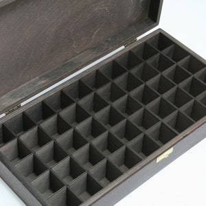 50 Compartments Box / Keepsake Box / Storage Box / Keepsake Box / Dark ...