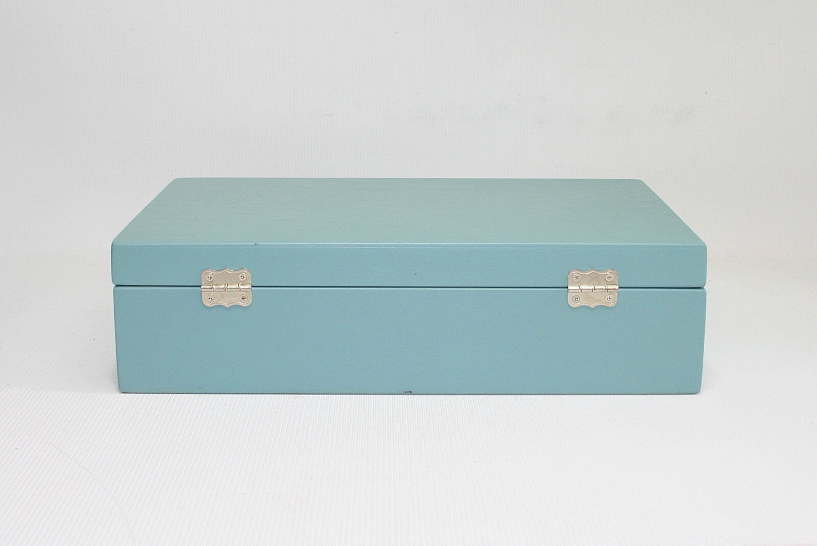Light Blue Wooden Gift Box / Keepsake Box / Jewelry Box / | Etsy
