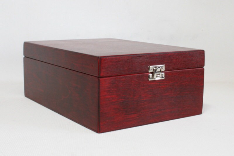 Wooden Keepsake Box / 6x8x4 inch / Red Box / Gift Box / | Etsy