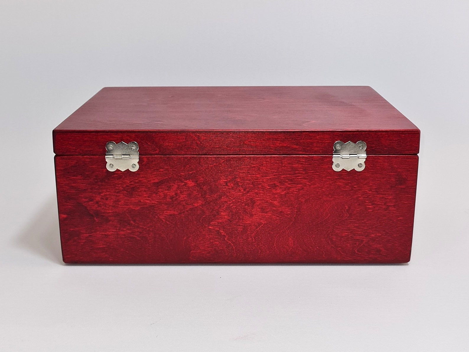 Red Wooden A4 Storage Box: Varnished Plywood, 12x8.66x4.72 Inch - Etsy