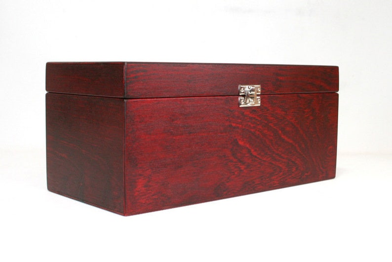 Red Wooden Box / 10x5x5 inches / Storage Box / Red Box / Gift | Etsy