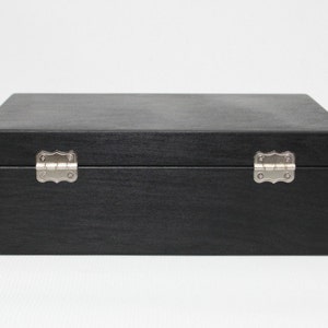 Black Wooden Box / Storage Box / Keepsake Box / Gift Box / - Etsy