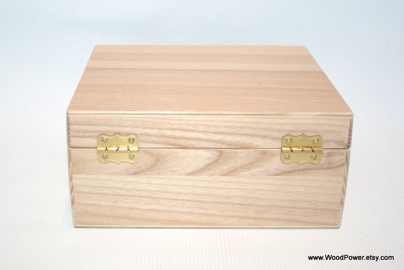 Wooden Gift Box / Keepsake Box / Ash Wood Box 6.30 X 5.70 X - Etsy