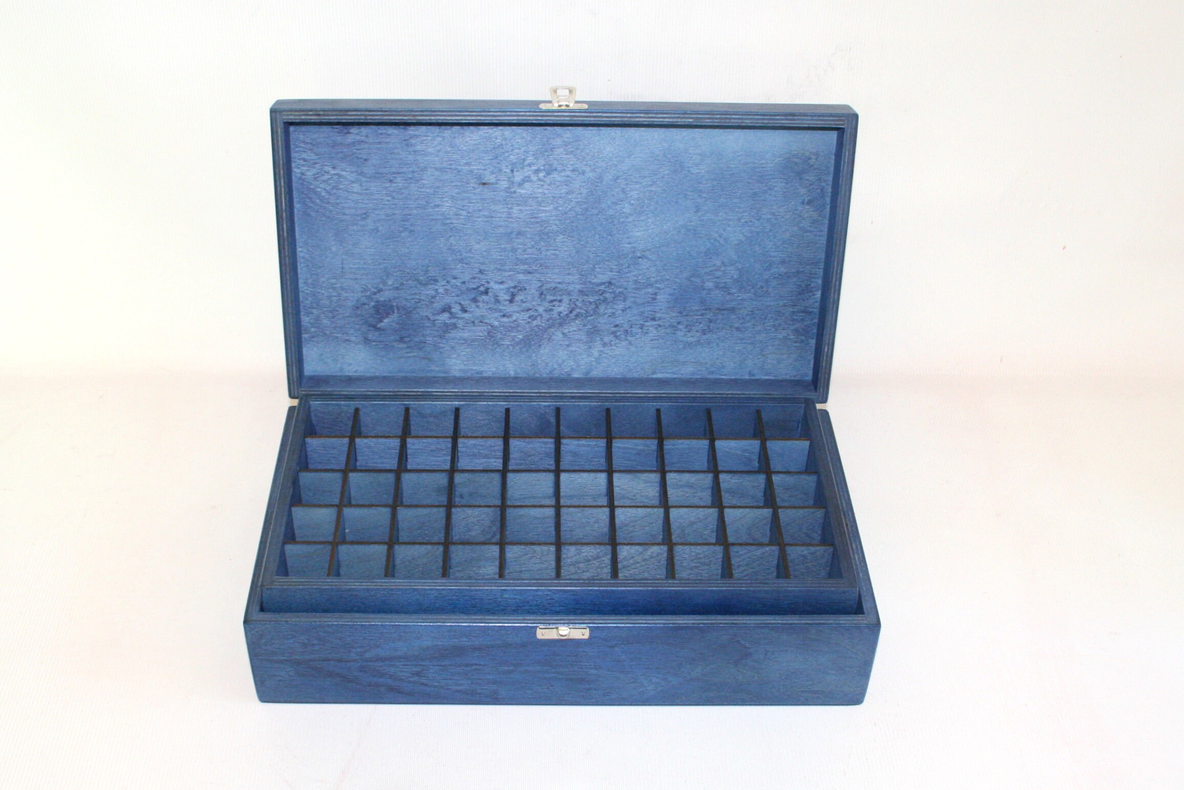 Wooden Storage Box With 100 Compartments / Collection Box With | Etsy