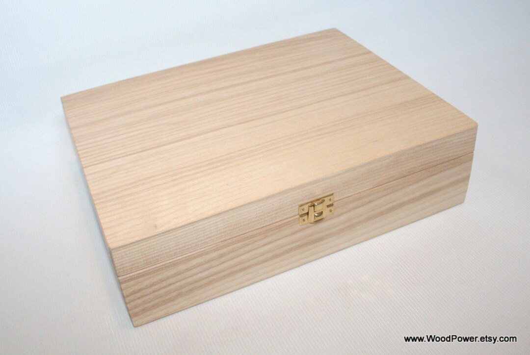 Large Collection Box / 12 Compartments Wooden Box / Ash Wood Box ...