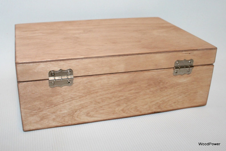 Wooden Tea Box / 6 Compartments Box / Light Brown Box / - Etsy