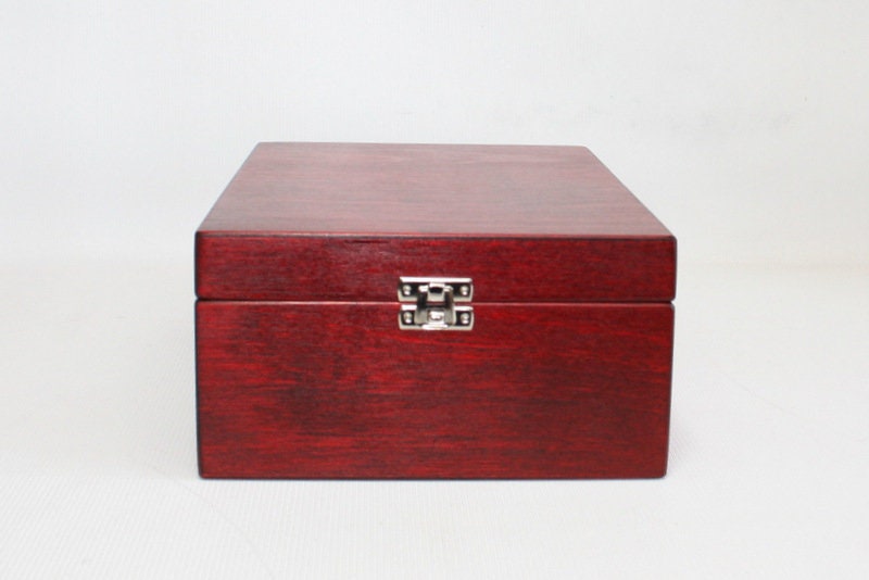 Wooden Keepsake Box / 6x8x4 inch / Red Box / Gift Box / | Etsy