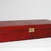 10 Compartments Wooden Tea Box / Red Jewelry Box / Plywood Box / Wooden ...