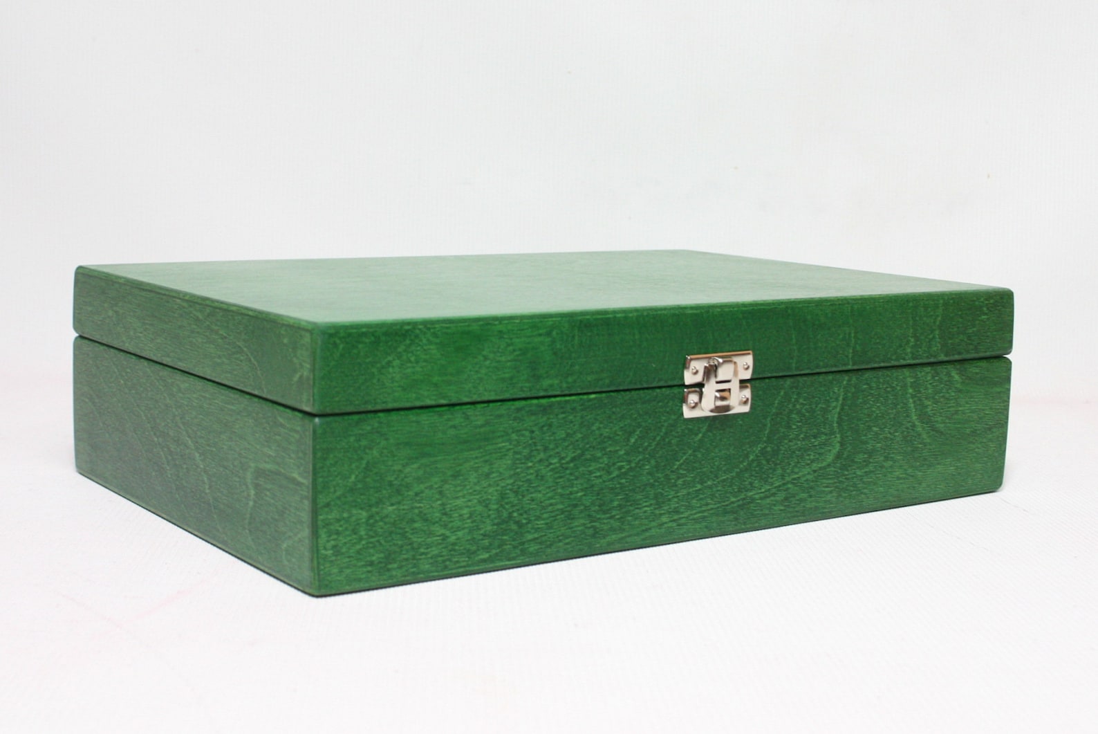 10 Compartments Tea Box / Dark Green Box / Wooden Keepsake Box | Etsy