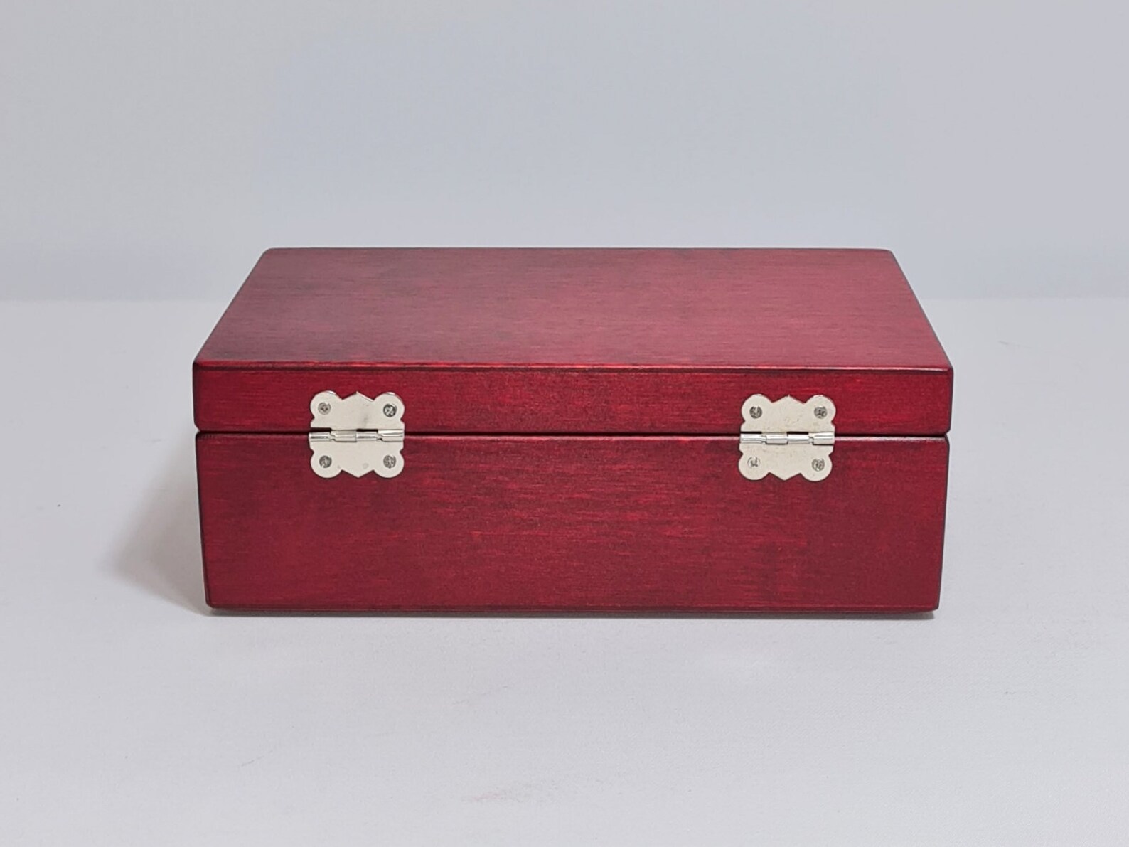 Red Wooden Box / 8.46 X 5.70 X 2.95 Inch - Etsy