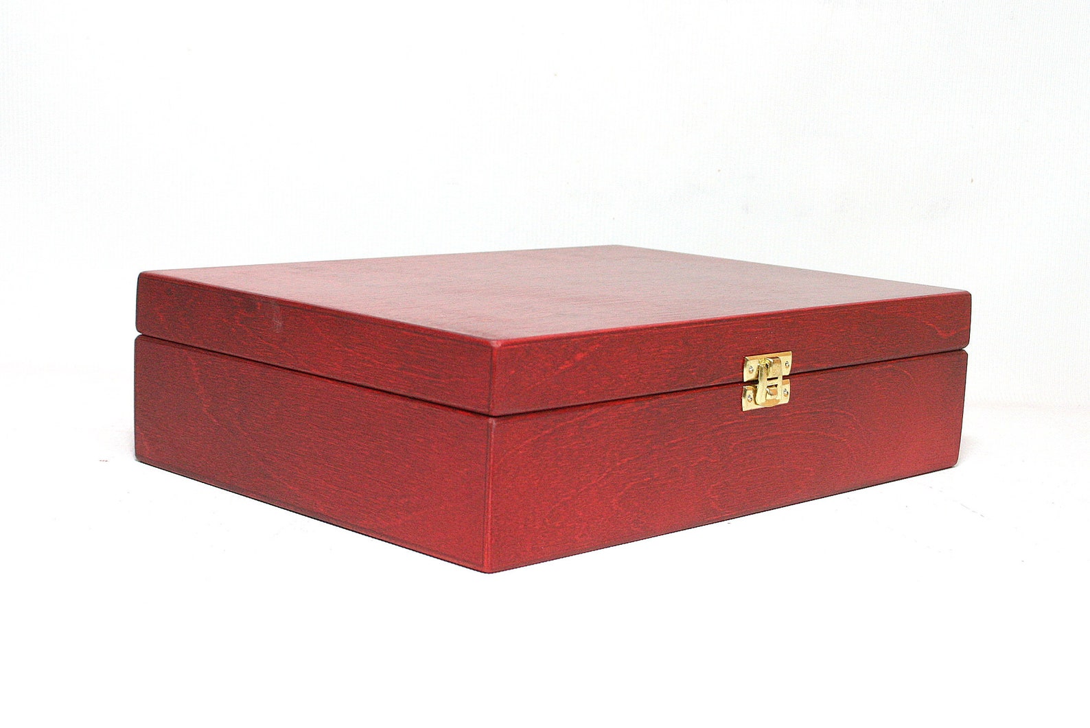Red Wooden Keepsake Box / Wooden Gift Box / Wooden Storage Box - Etsy