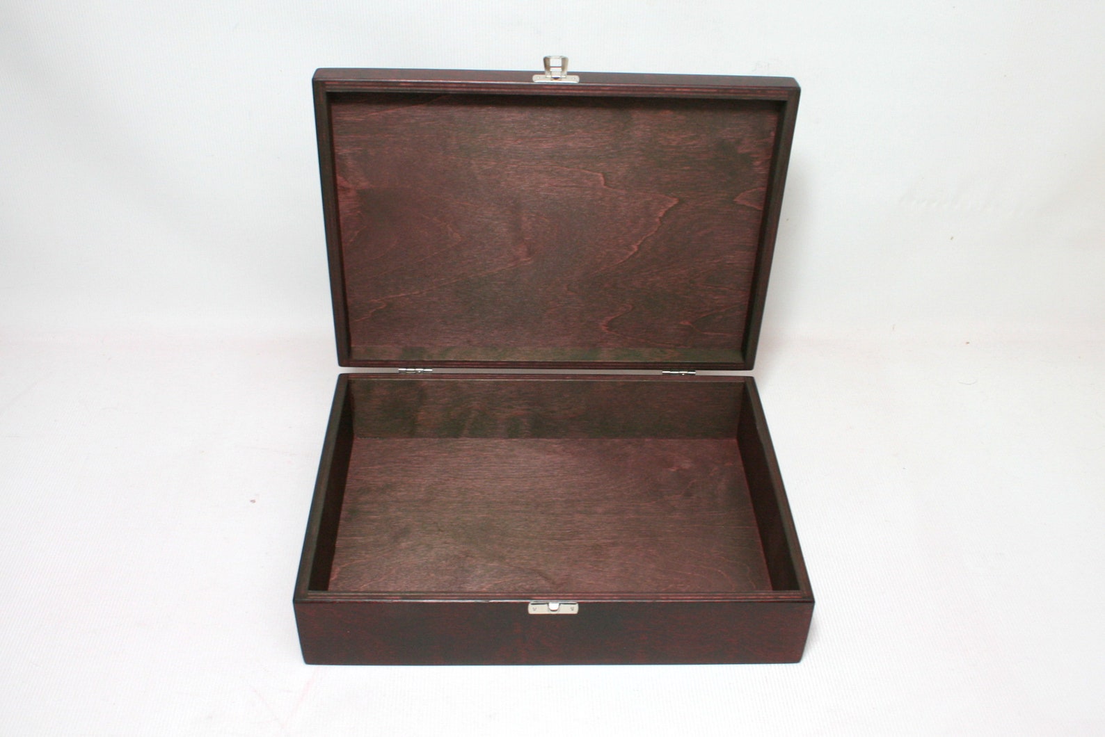 Wooden A4 Size Box / Dark Red Wooden Box / A4 Size Storage Box - Etsy