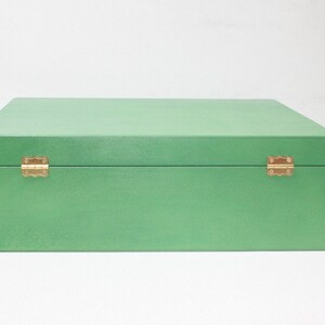 Green Wooden Box / Large Gift Box / Big Storage Box / Green Storage Box ...