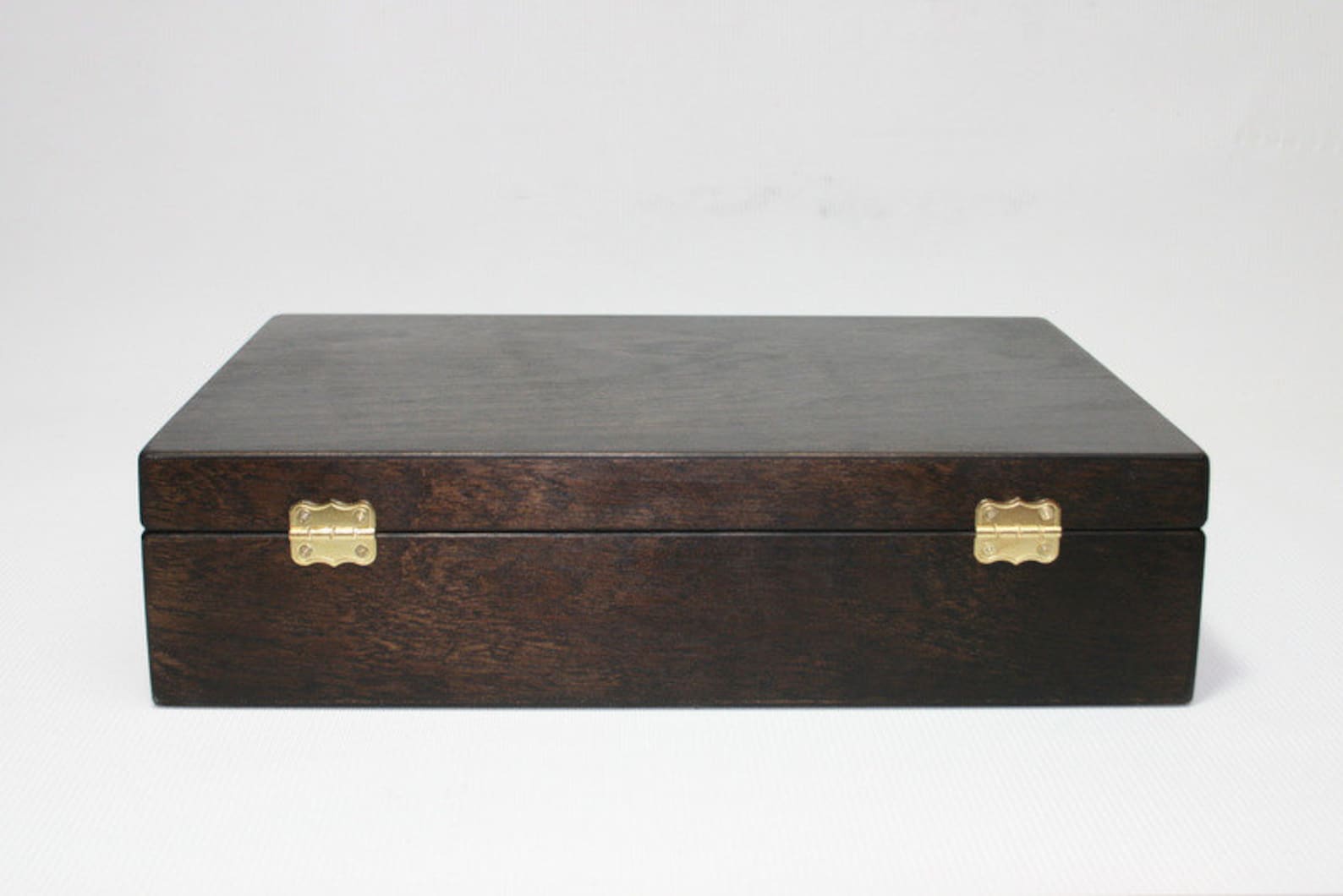 Wooden A4 Size Box / Dark Brown Wooden Box / A4 Size Storage Box / 12 X ...