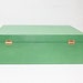 Large Wooden Storage Box / Green Collection Box With Removable ...