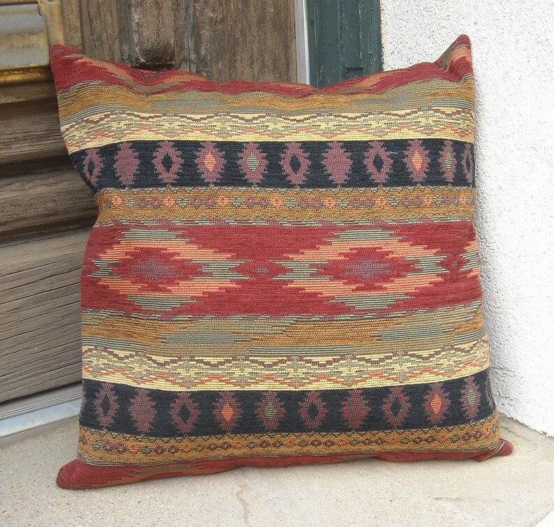 Southwestern Pillow Cover. 18 X 18 to 24 X 24. Soft Rich and | Etsy