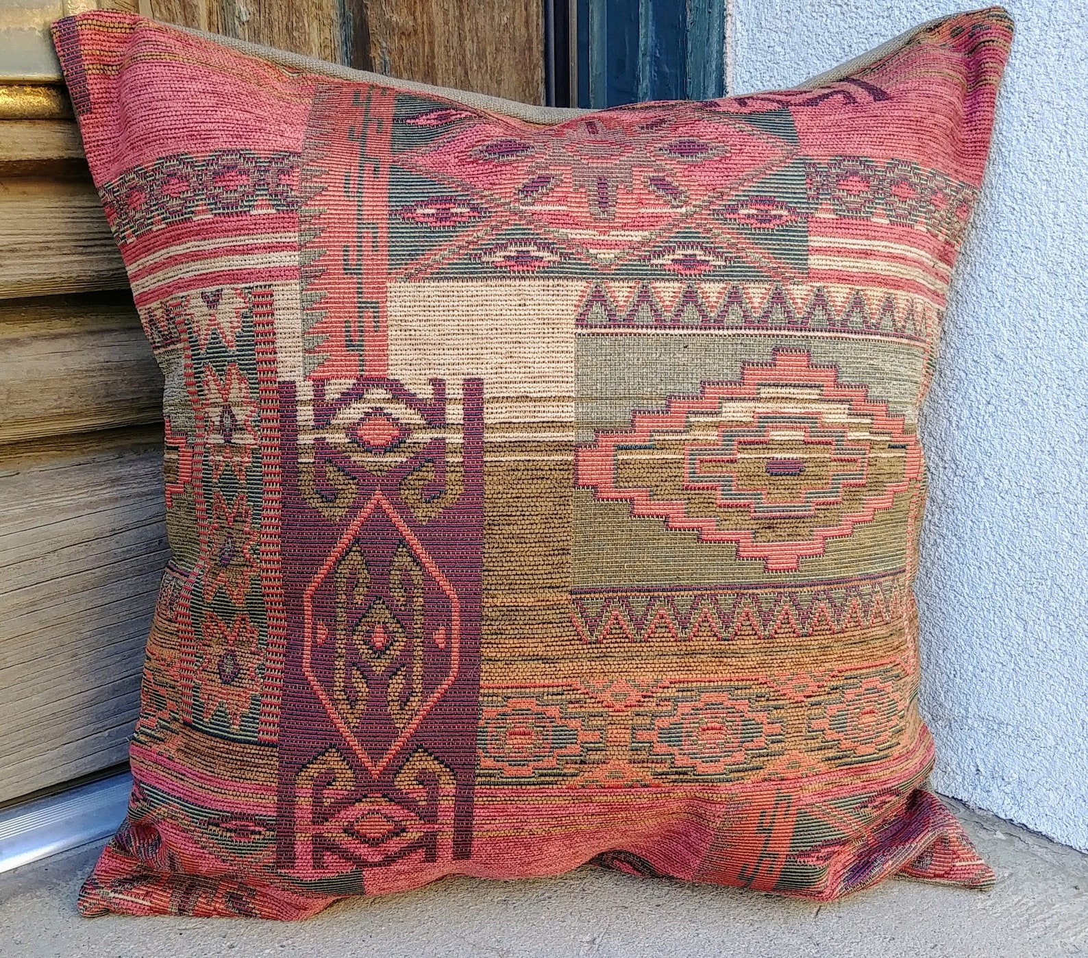 Southwestern Pillow Cover. 16 X 16 to 24 X 24. Rich Upholstery - Etsy