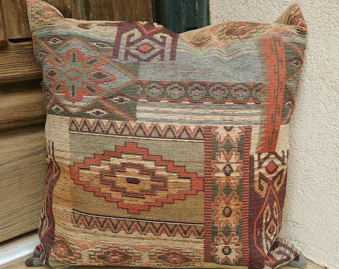 Southwestern Pillow Cover. 16 X 16 to 24 X 24. Soft, Rich and Sturdy ...