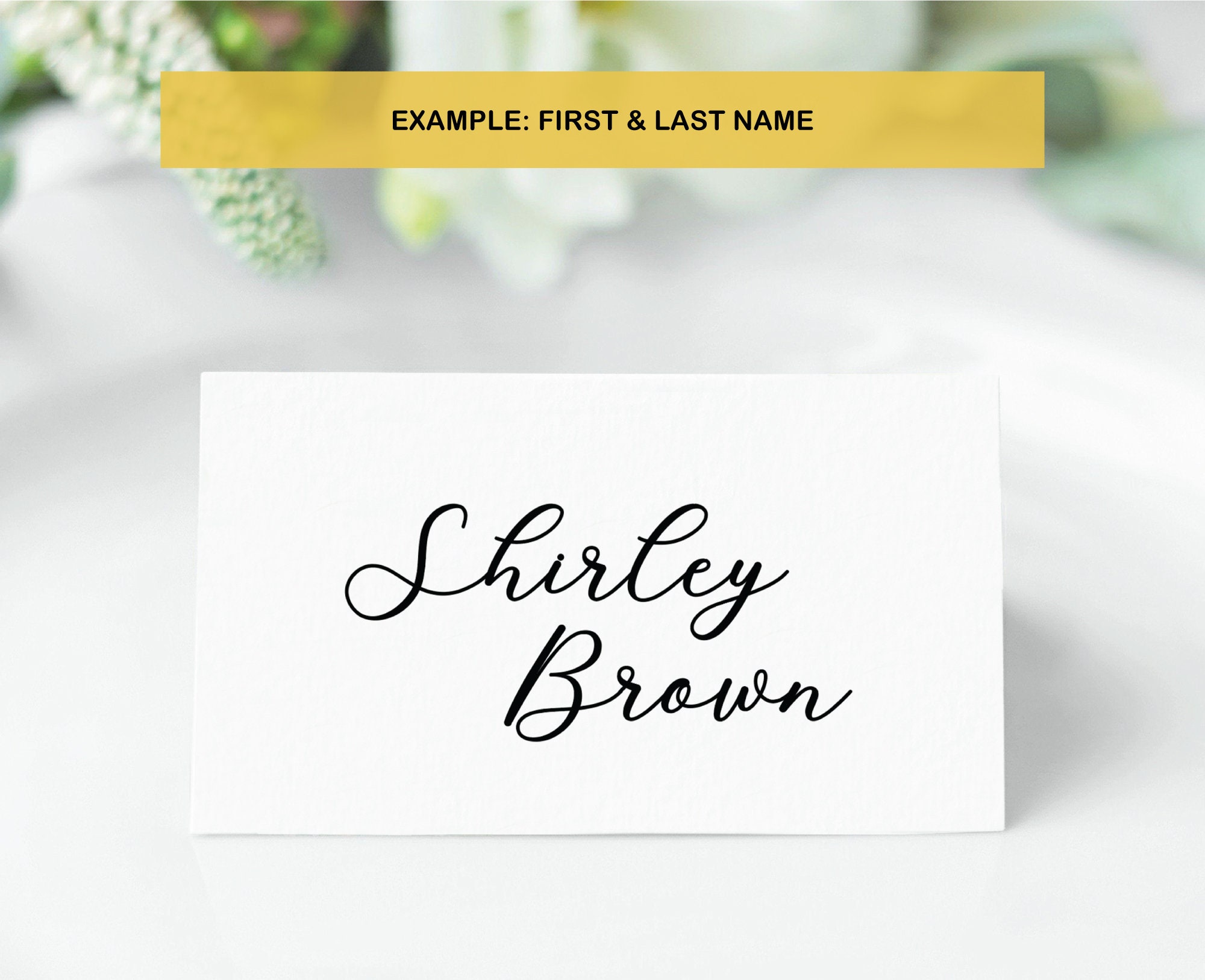 Printable Customizable Table Name Card Wedding Place Cards | Etsy