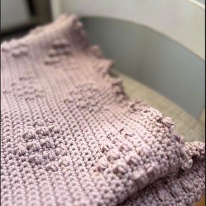 Mini Heart Bobble Blanket Crochet Pattern - PATTERN ONLY - Etsy