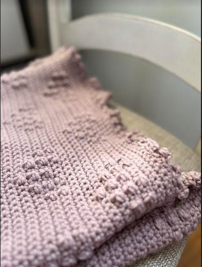 Mini Heart Bobble Blanket Crochet Pattern - PATTERN ONLY - Etsy