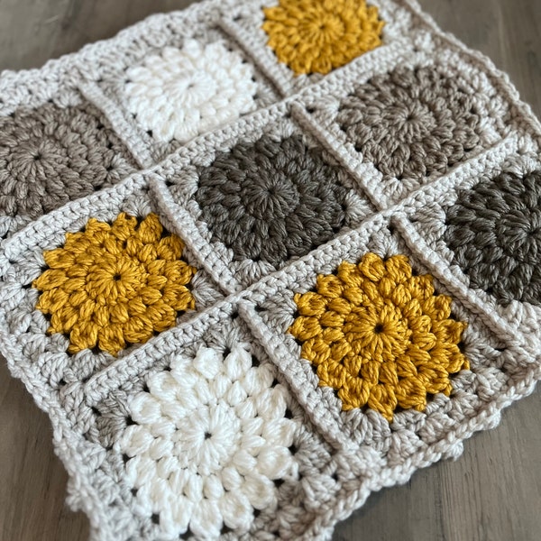 Granny Square Sun Burst - Etsy