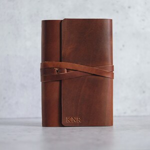 REFILLABLE Personalized Leather Journal Cover or Leather - Etsy