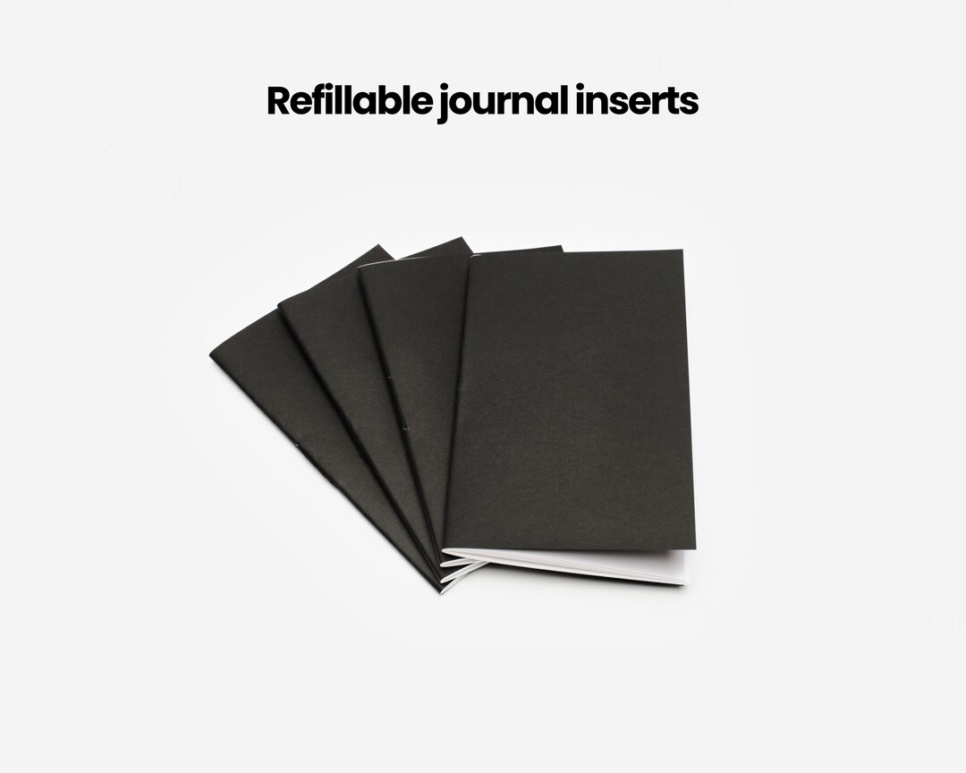 Travel Journal REFILLS Only - Handbound Refillable Notebook Inserts, TN ...
