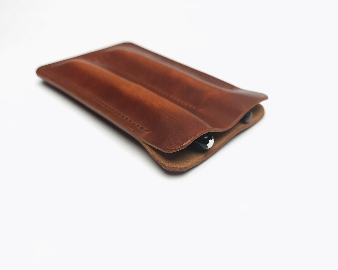Personalized Leather Two Pen Sleeve - Luxury Pen Case for Fountain Pens ...