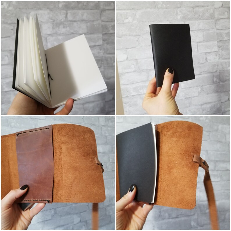 Refillable Leather Journal Personalized Notebook Customized - Etsy