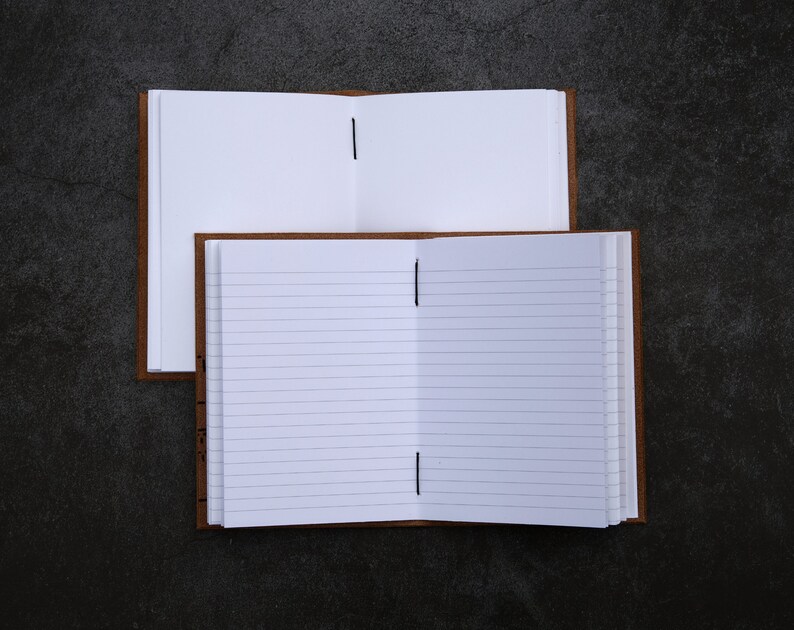 Pocket Notebook Mini Leather Journal Small Sketchbook - Etsy