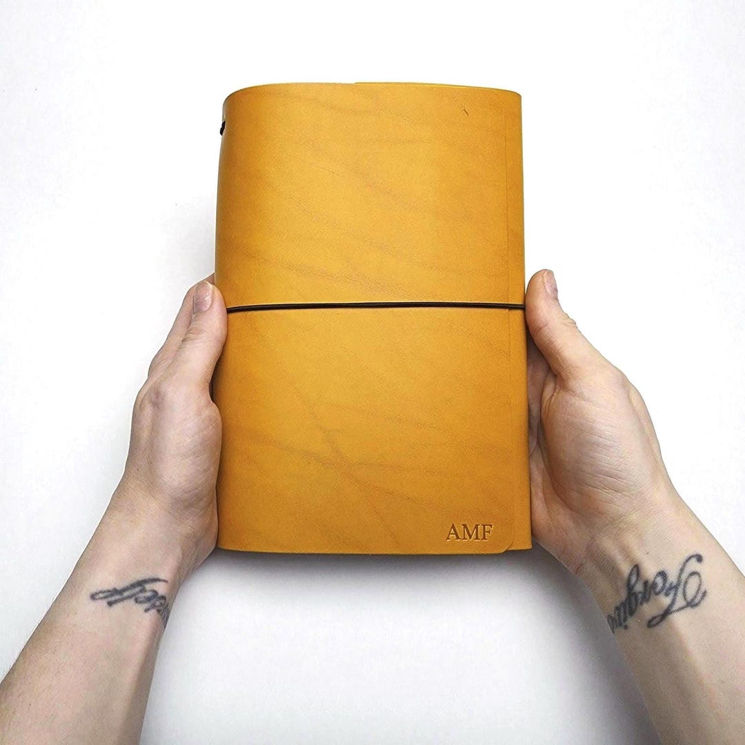 Trifold Leather Journal for Pocket, A6, B6, A5, Standard, B5 or A4 ...