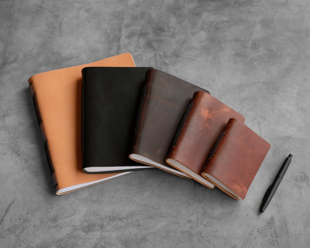 Personalized Leather Journal, Handmade Notebook With Lined or Unlined ...